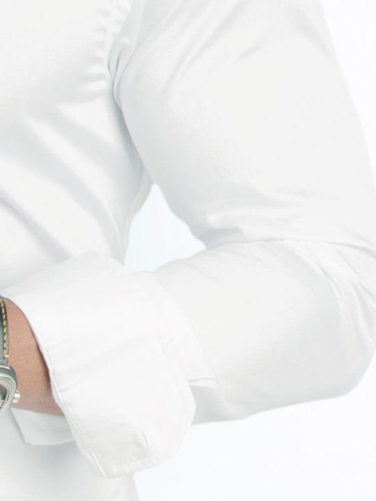 Buy Slim Fit White Blended Solid Shirt Zodiac